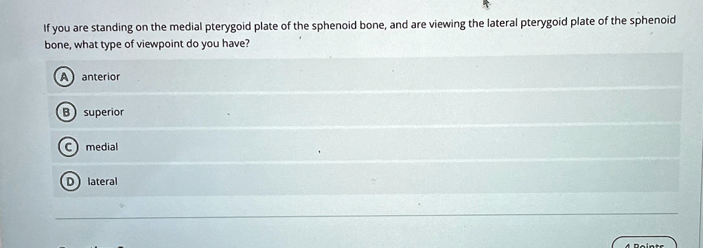 If you are standing on the medial pterygoid plate of the sphenoid bone ...