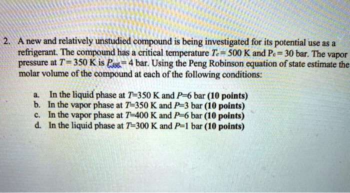 SOLVED: A new and relatively unstudied compound is being investigated ...