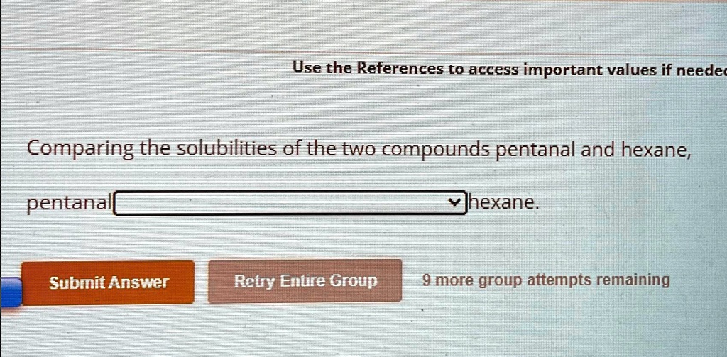 Use the References to access important values if needed Comparing the solubilities of the two ...