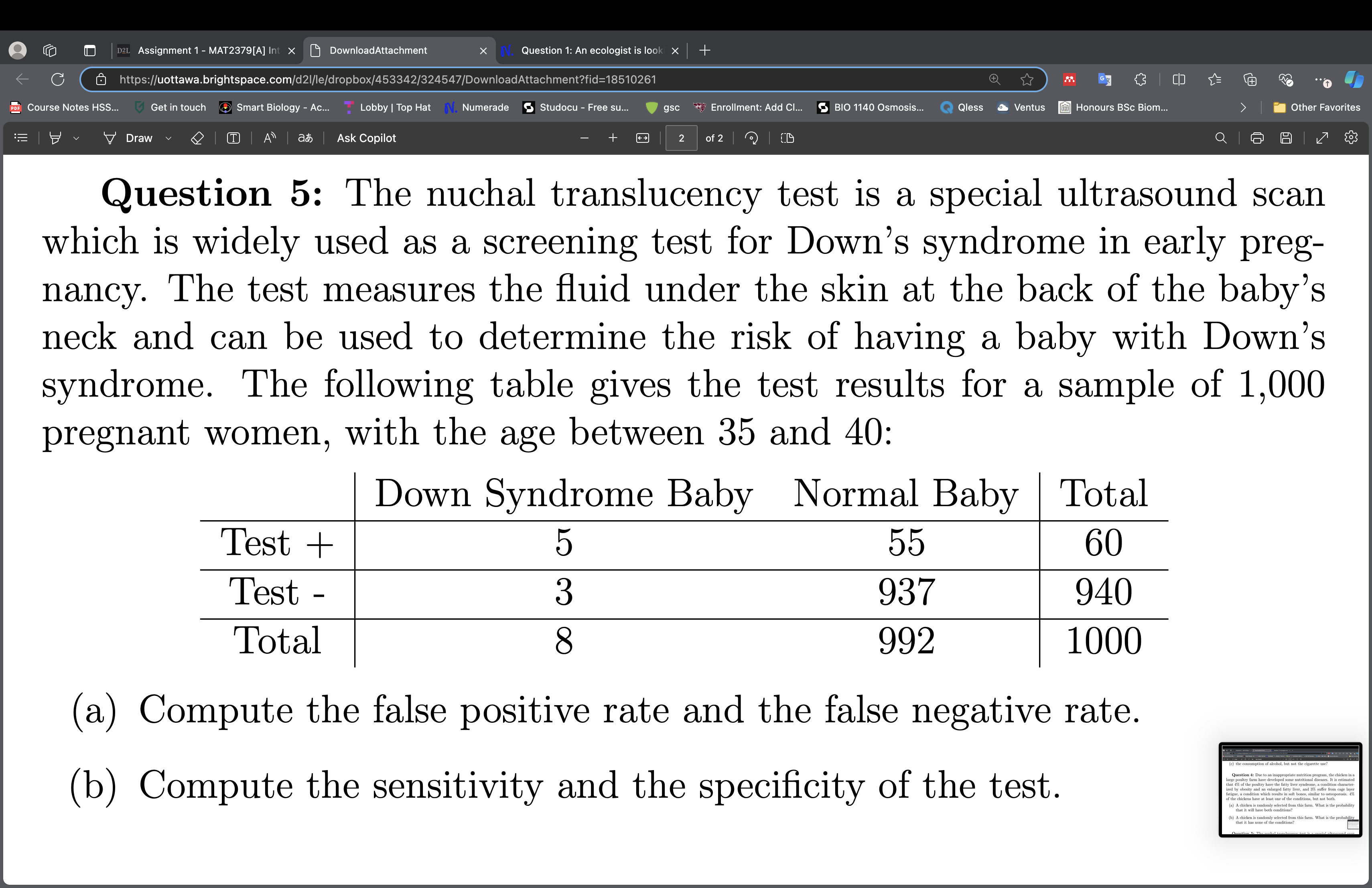 question 5 the nuchal translucency test is a special ultrasound scan ...