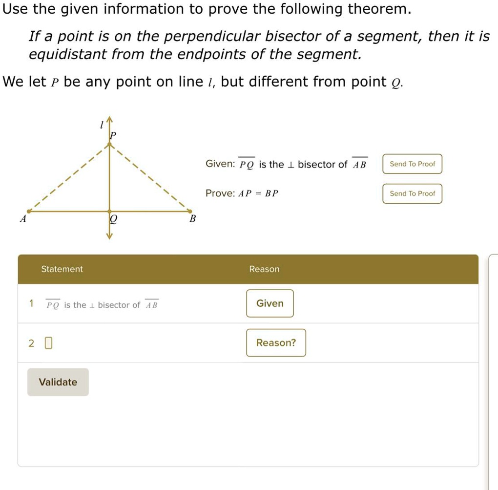 SOLVED: 'Someone help me with this!!!!! ASAP Use the given information to prove the following ...