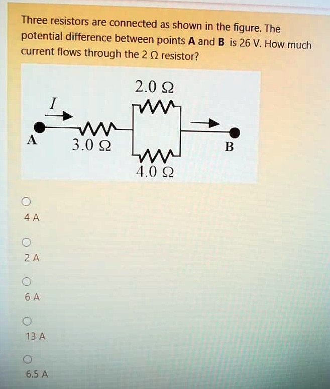 SOLVED: Three resistors are connected as shown in the figure: The ...