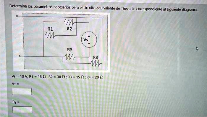 Determina los parámetros necesarios para el circuito equivalente de ...
