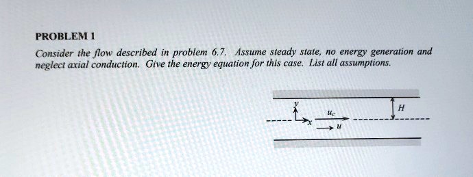 SOLVED: PROBLEMS: Consider the flow described in problem 6.7. Assume ...
