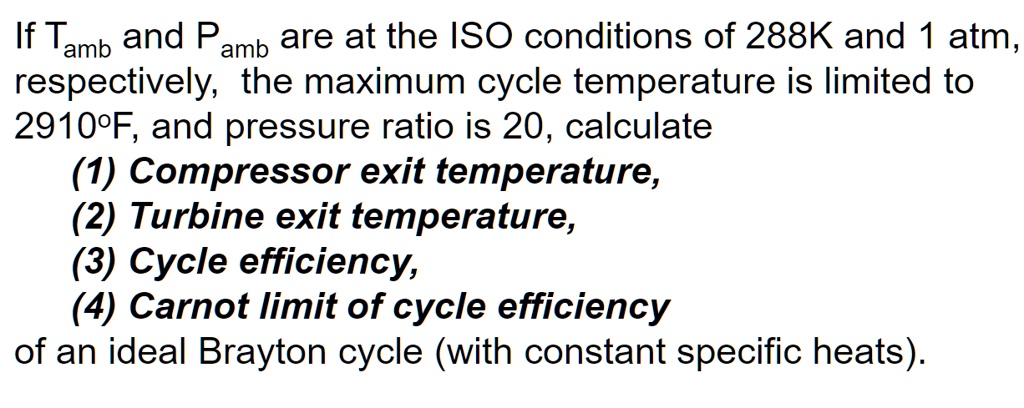 SOLVED: If Tamb and Pamb are at the ISO conditions of 288 K and 1 atm ...