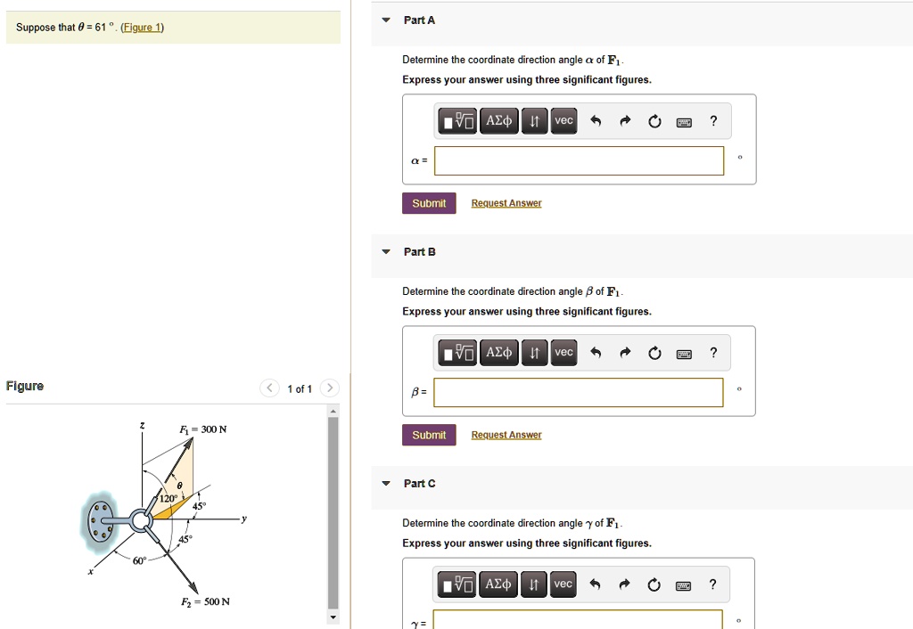Solved Suppose That 61 Figure 1 Part A Determine The Coordinate