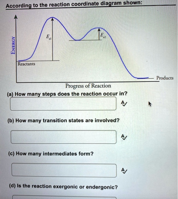 according to thereaction coordinate diagram shown 1 reactants products progress of reaction a ...