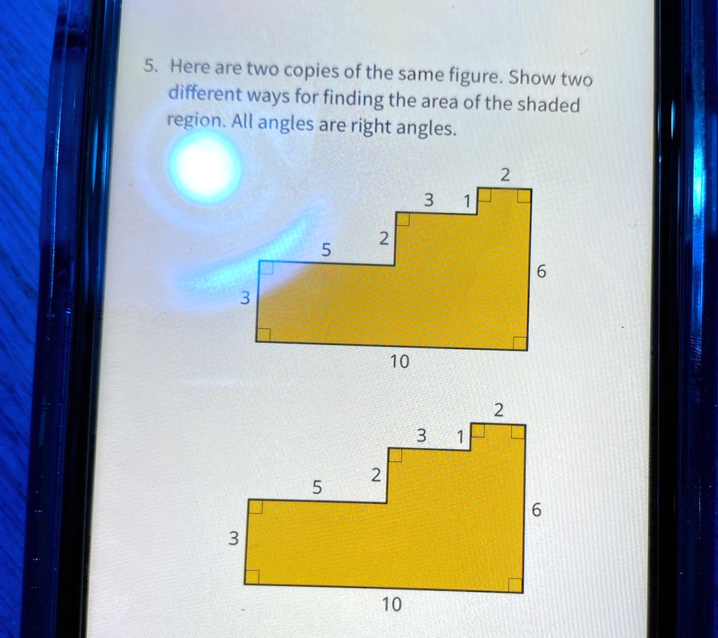 SOLVED: 'Look at the problem 5 Here are two copies of the same figure ...