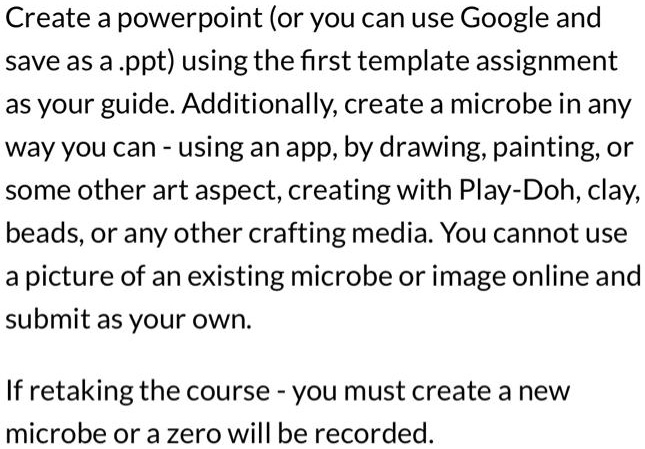SOLVED: Create a PowerPoint (or you can use Google and save as a .ppt ...