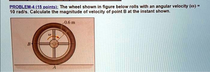 PROBLEM-4 (15 points): The wheel shown in figure below rolls with an ...