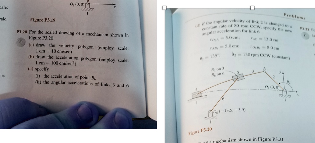 SOLVED: Problem: Figure P3.19 P3.22F P3.20: For the scaled drawing of a ...