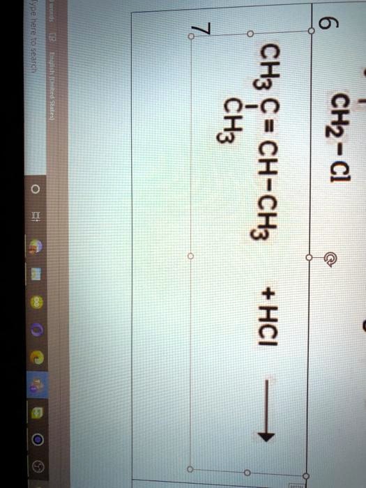 SOLVED: CH3 CH3 8 2 CH-CH3 +HCI