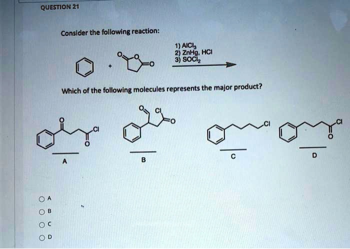 SOLVED: Consider the following reaction: AlCl3 + HCl â†’ ? Which of the ...
