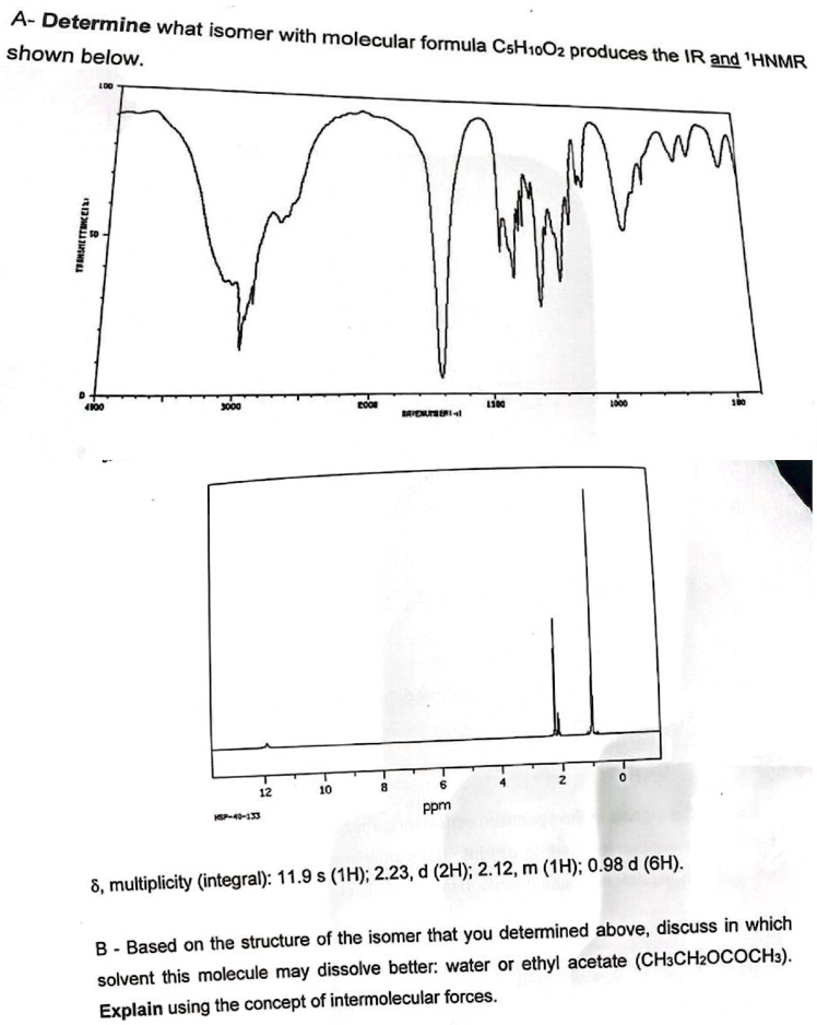 SOLVED: Texts: shown below. A - Determine which isomer with the ...