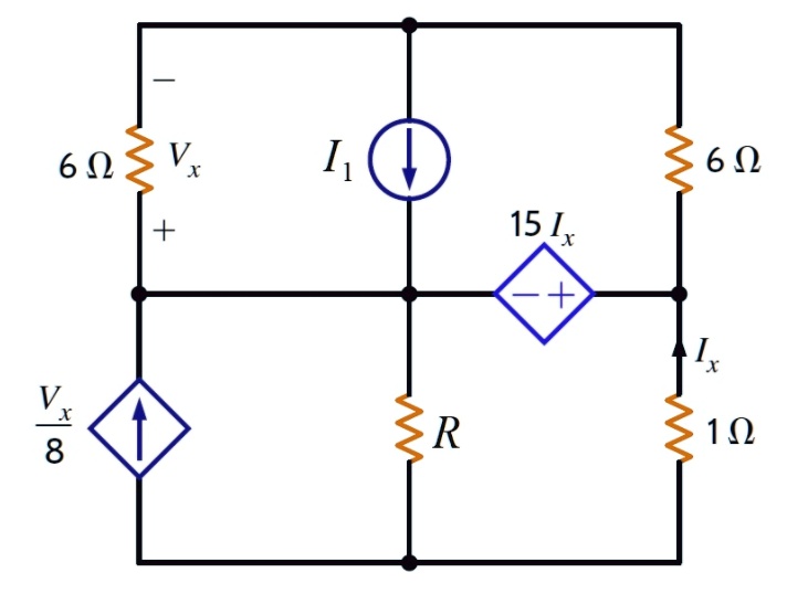 Solved Determine The Value Of Vx Ix And The Power Of The Dependent Sources Of The Following 