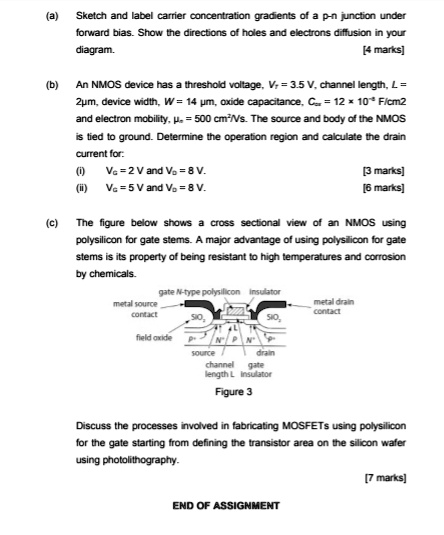 SOLVED: (a) Forward bias. Show the directions of holes and electrons ...