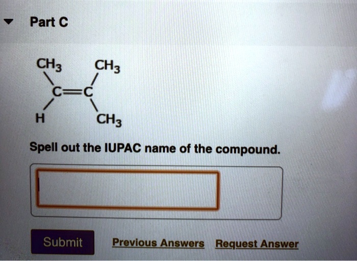 SOLVED: CH3 CH3 C=C H CH3