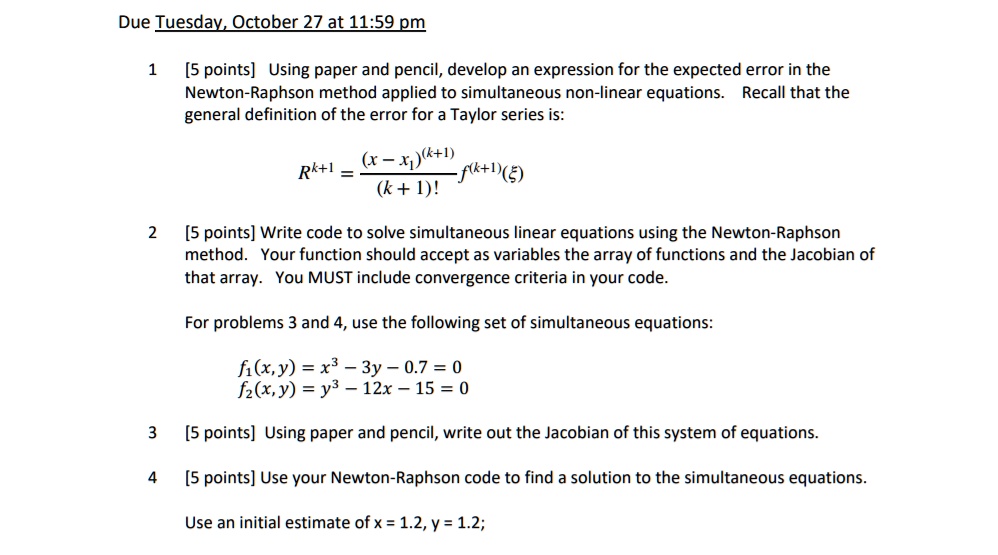 SOLVED: Text: Due Tuesday, October 2nd at 11:59 pm [5 points] Using ...