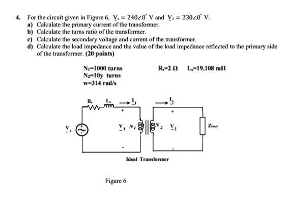 SOLVED: Y = 4 4. For the circuit given in Figure 6, V1 = 2400V and V2 = 2300V. a) Calculate the ...