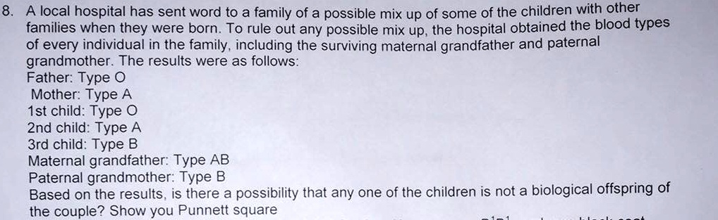 A local hospital has sent word to a family of a possible mix-up of some ...