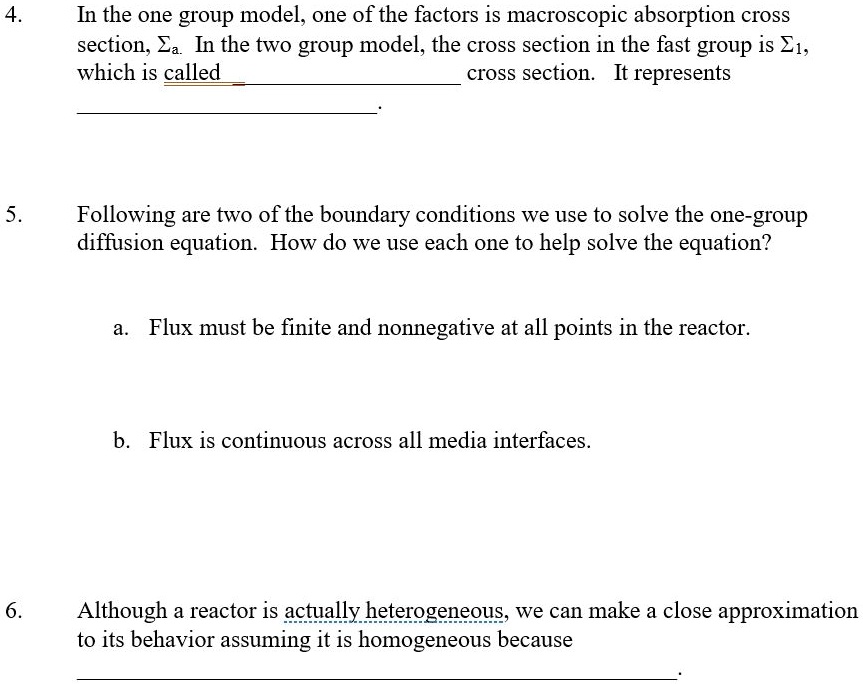 4 in the one group modelone of the factors is macroscopic absorption ...
