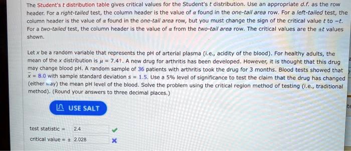 Critical Values Student S T Distribution Table | Cabinets Matttroy
