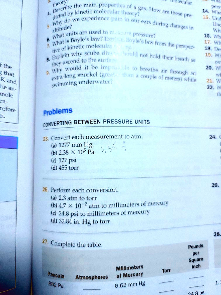 SOLVED: theory Aaecular pescribe the main properties of A BaS= How pers ...