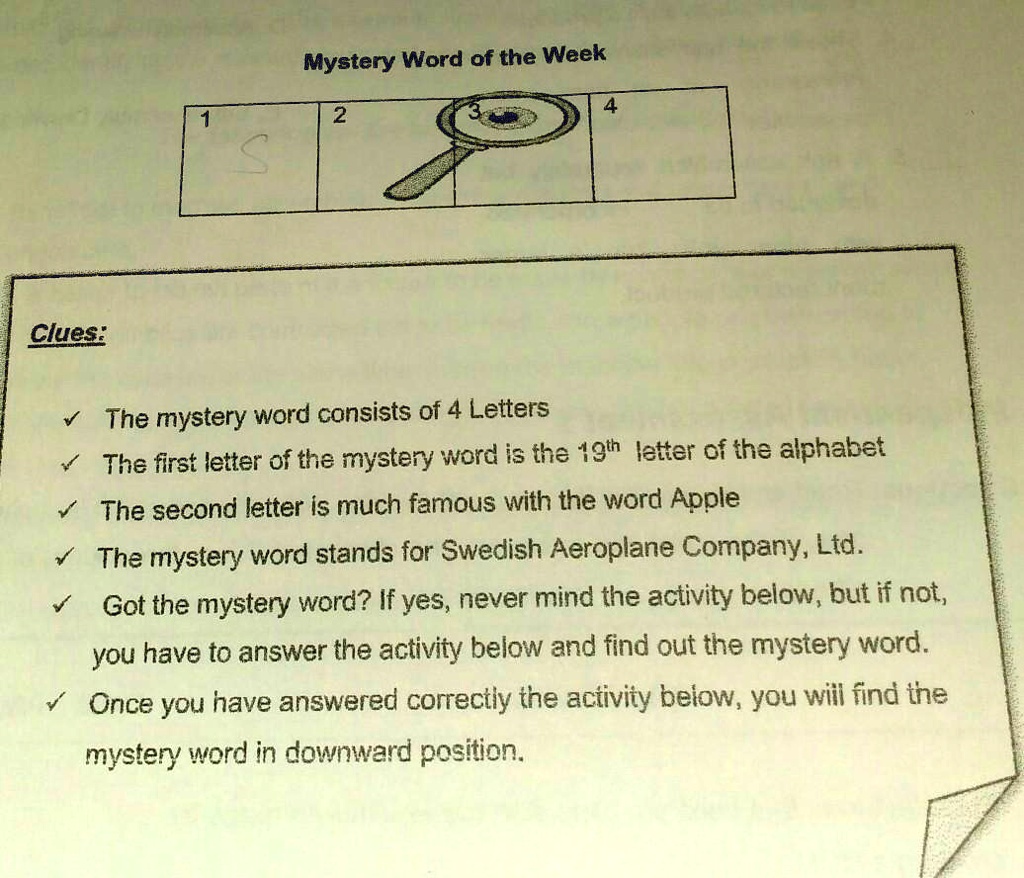mystery word of the greek mystery word of the week clues the mystery ...