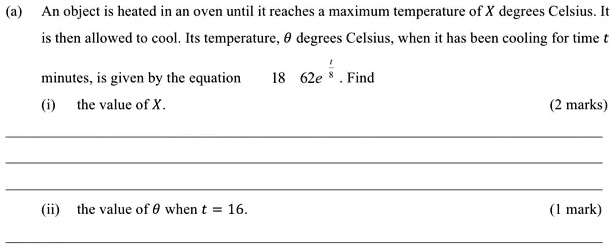 SOLVED: An object is heated in an oven until it reaches a maximum ...