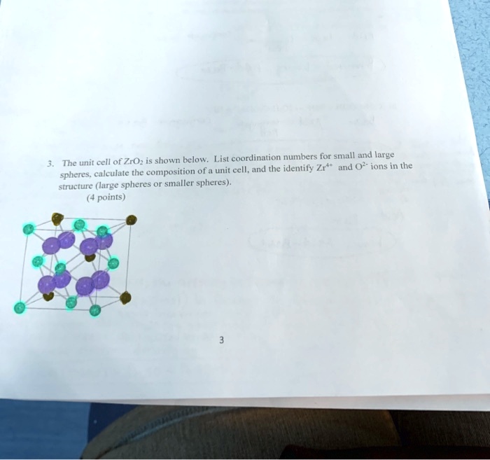 unit cell of zroz is shown below list coordination numbers for smial ...