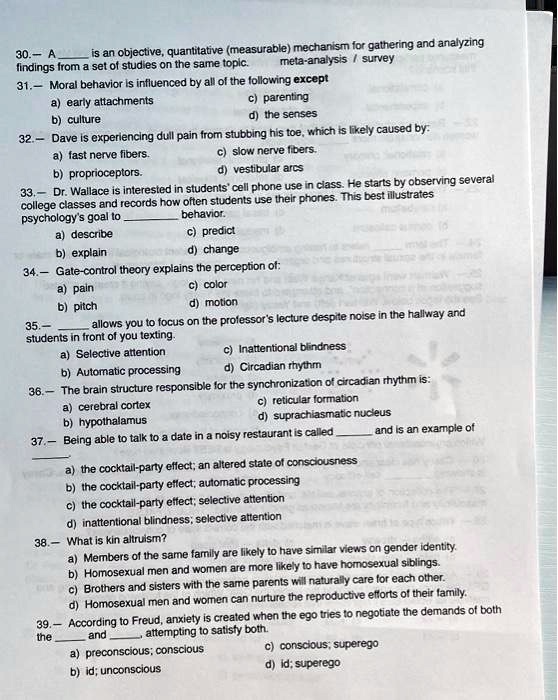 SOLVED: 30. A is an objective, quantitative, measurable mechanism for ...
