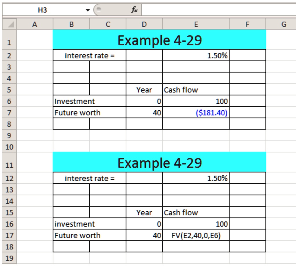 SOLVED: When in cell E2, the interest rate is 6% or 0.06 and the number ...