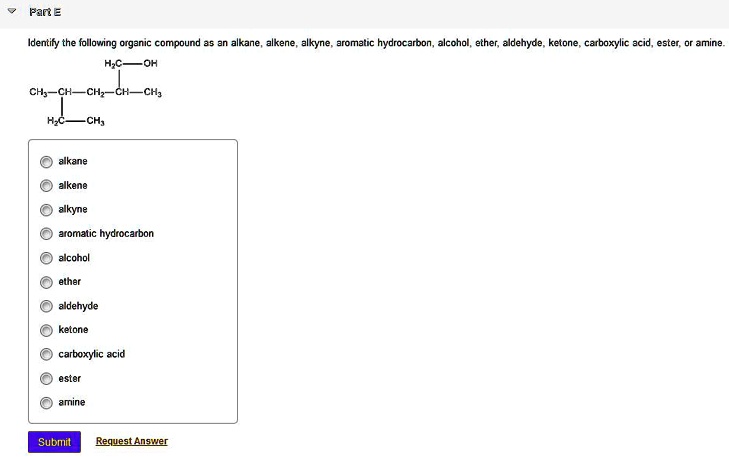 SOLVED: Pan € Identify the following organic compound aikane alkene alkyne aromalic hydrocarbon ...