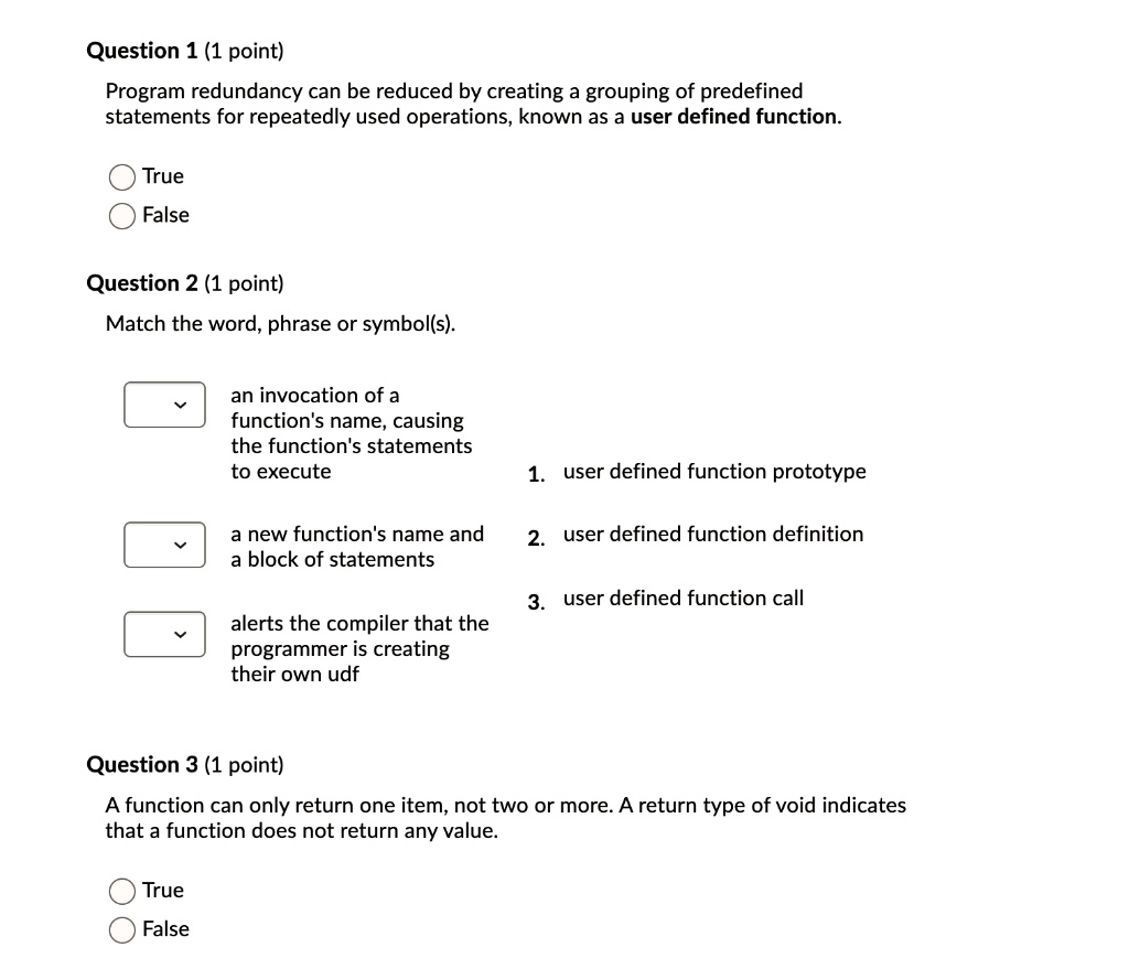 Solved Question 1 1 Point Program Redundancy Can Be Reduced By