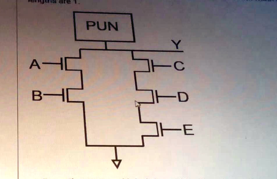 SOLVED: A CMOS logic circuit is shown below. Assume that the minimum ...
