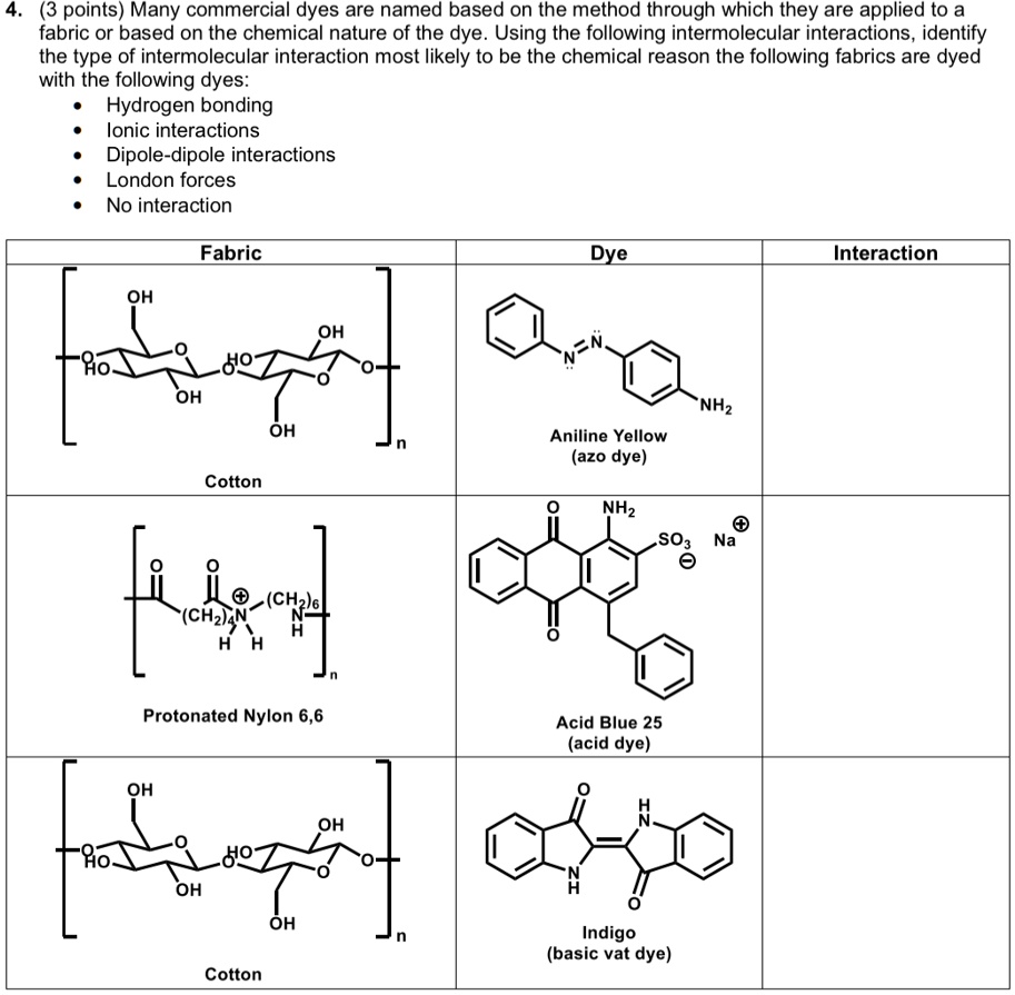 4 3 points many commercial dyes are named based on the method through ...
