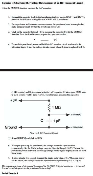 Exercise 1: Observing the Voltage Development of an RC Transient ...