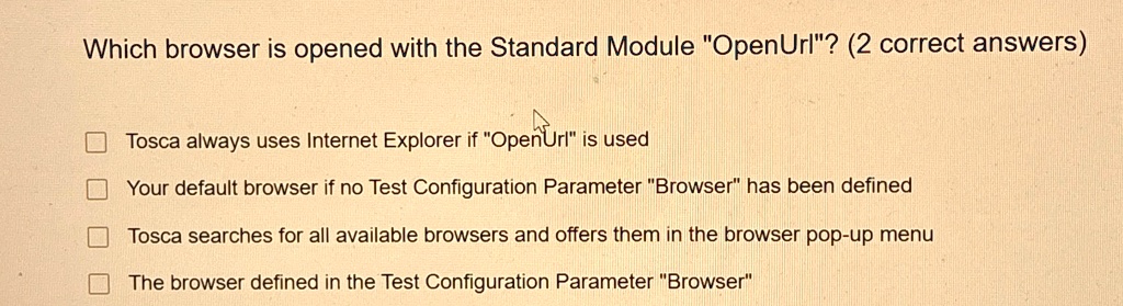 Which browser is opened with the Standard Module Which browser is opened with the Standard Module