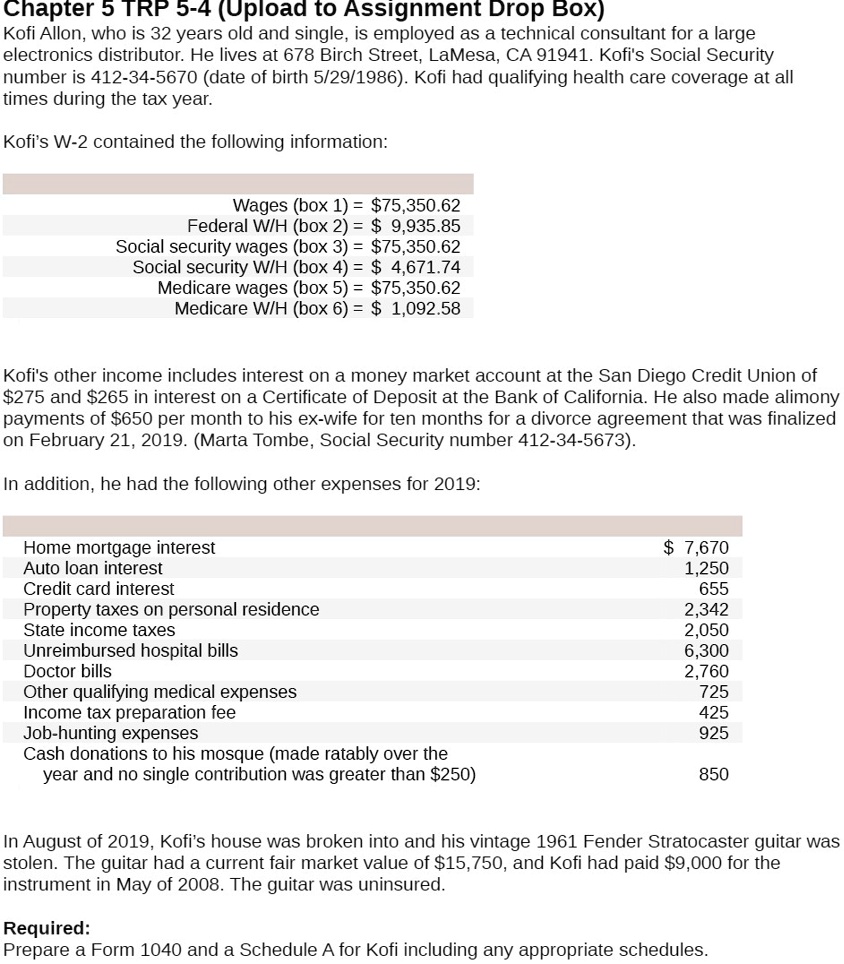 chapter 5 trp 5 4 upload to assignment drop box kofi allon who is 32 ...