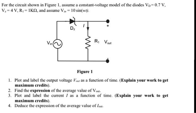 SOLVED: For the circuit shown in Figure assuME constant-voltage model ofthe diodes Vo = 0.7V ...