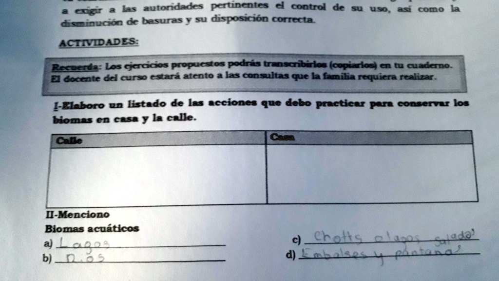 SOLVED: Elabora un listado de las acciones que debo practicar para ...