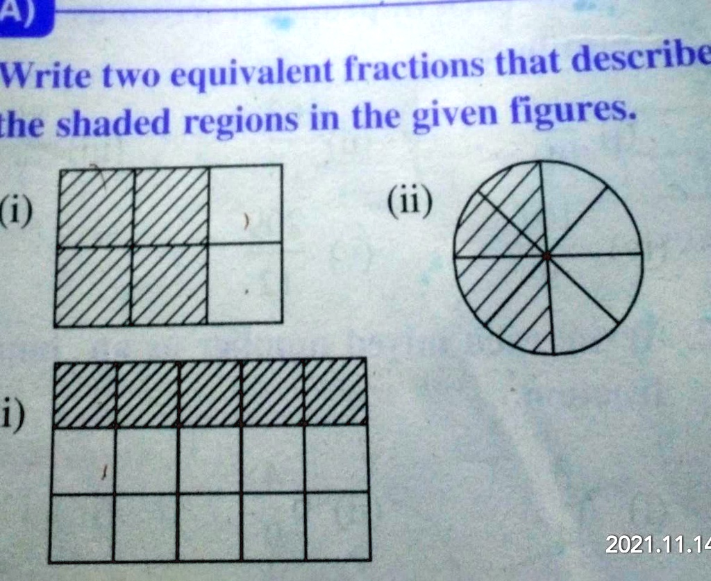 Comparing Fractions Of Shaded Figures