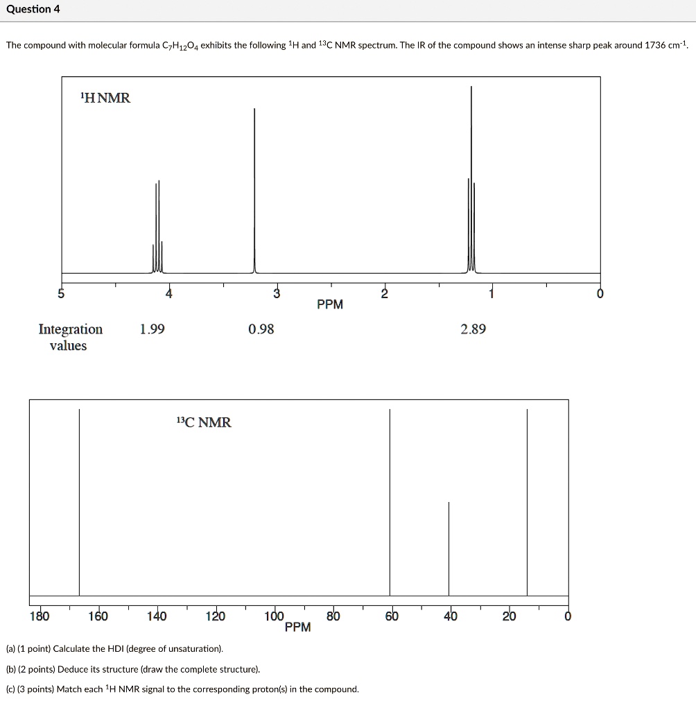 SOLVED: Question 4 The compound with molecular formula C12H20O4 ...
