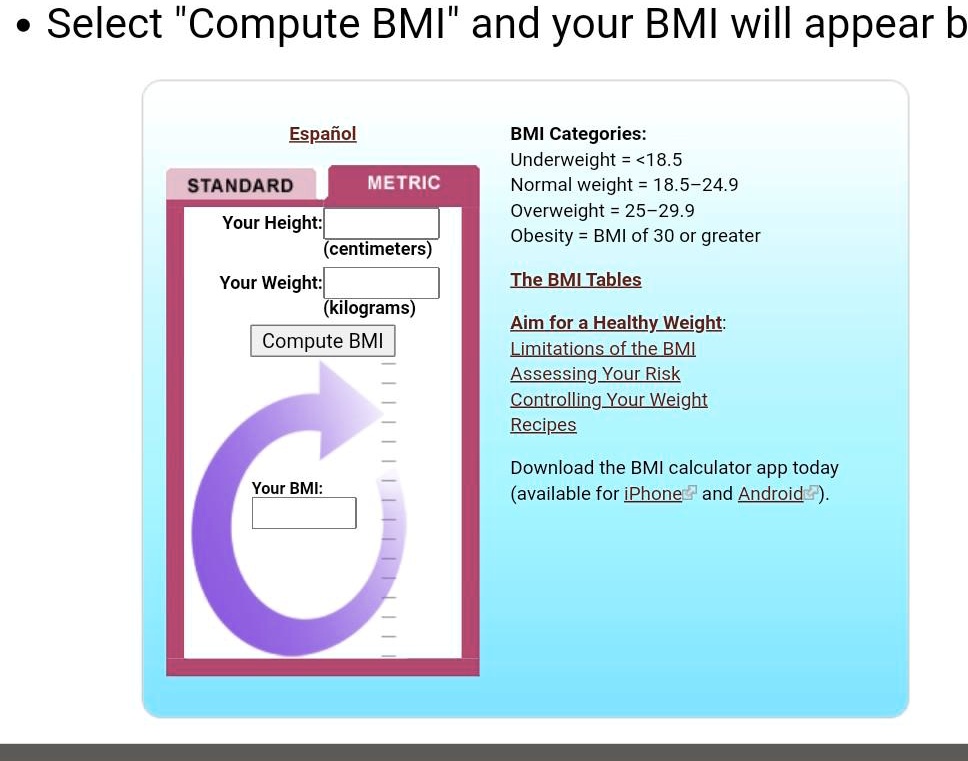 Create an app to calculate the BMI using Android Studio. Provide code ...