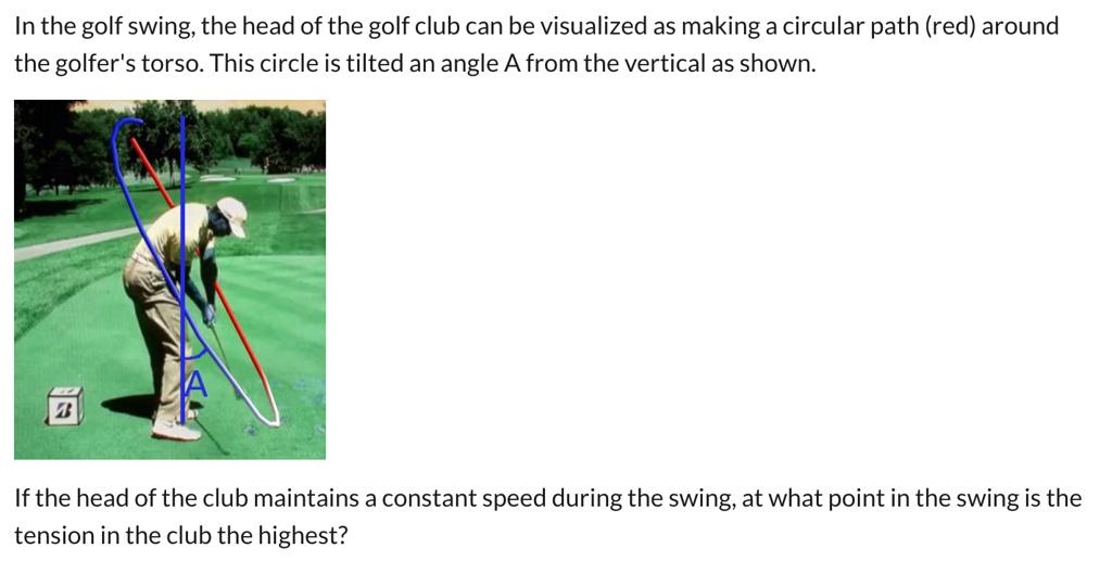 in the golf swing the head of the golf club can be visualized as making ...