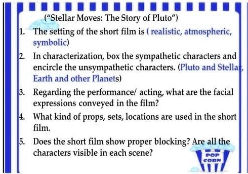 SOLVED: '("Stellar Moves: The story of pluto") ("Stellar Moves: The Story of Pluto" ) The ...