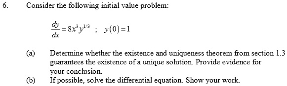 Solved Consider The Following Initial Value Problem Sxyl3 0 1