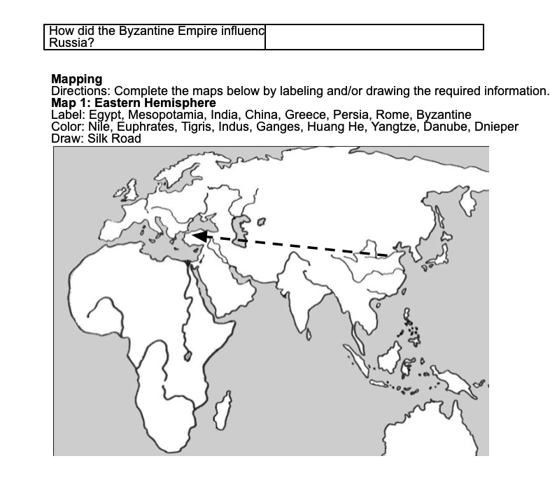 please help me with my history homework how did the byzantine empire ...