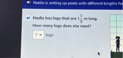Nadia is setting up pools with different lengths for Nadia...