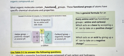 SOLVED: organic compounds.acl Most organic molecules ...